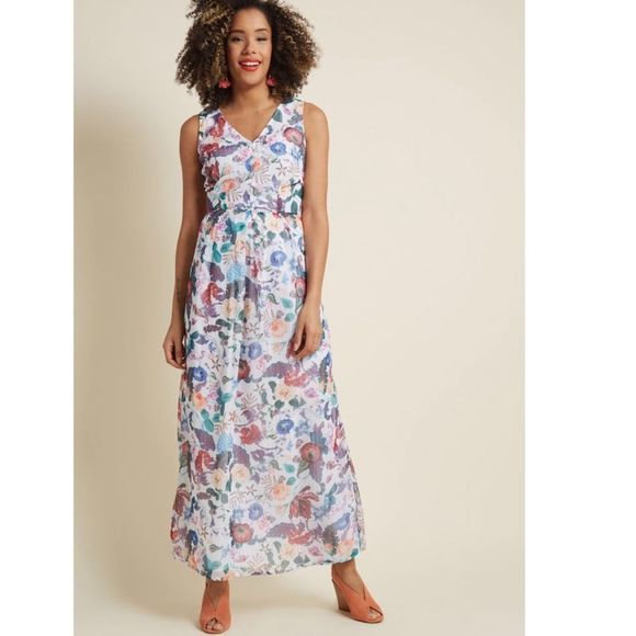 Yumi | Dresses | Modclothyumimarvelous Musings Maxi Dress Size 6 | Poshmark